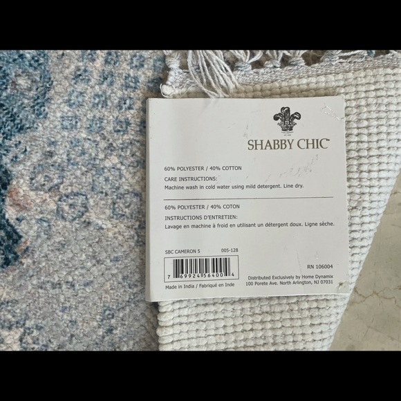 Rachel Ashwell | Other | Nw Shabby Chic Rachel Ashwell Blue Area Rug 3 ...